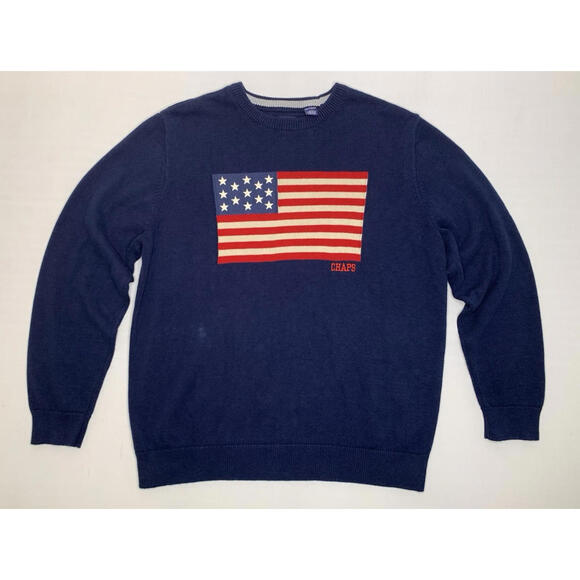 Chaps | Sweaters | Chaps Xxl American Flag 0 Cotton Crewneck Pullover ...